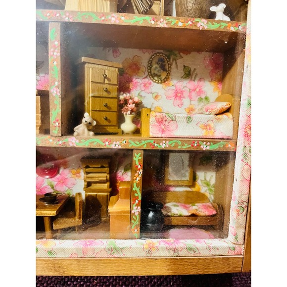 Handmade | Toys | Vintage Adorable Miniature Doll House Hand Made And ...
